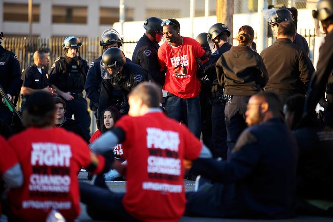 Minimum Wage Protests Spread Across American Cities